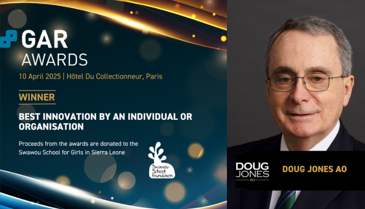 Professor Doug Jones AO Wins at the GAR Awards 2025 - Atkin Chambers